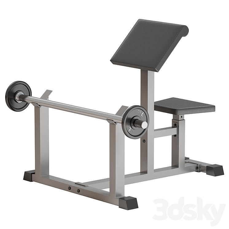 Scott Bench for Gym - Sports - 3D model