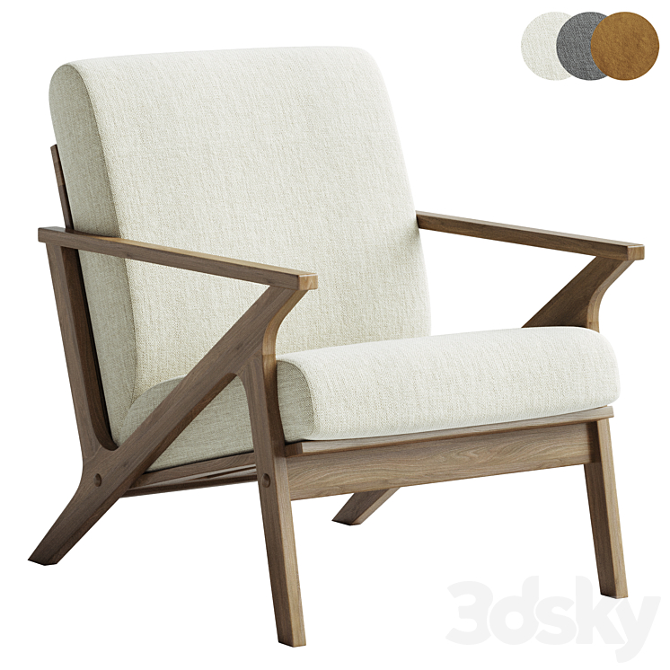 Zola Lounge Chair - Arm chair - 3D model