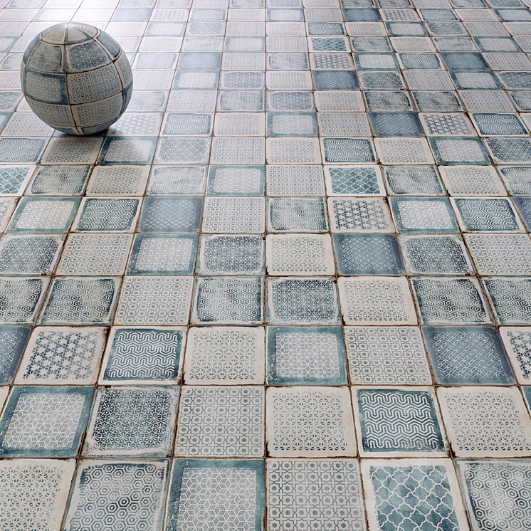Tiles set 501 - Tile - 3D model