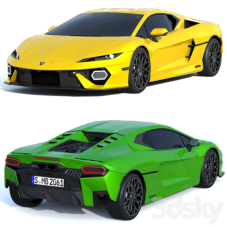 Lamborghini Temperario 2025 - Ground Transport - 3D model