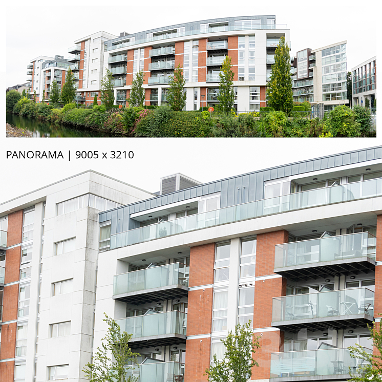City panorama. View of a residential building. Ireland, Cork. Angle 2 ...