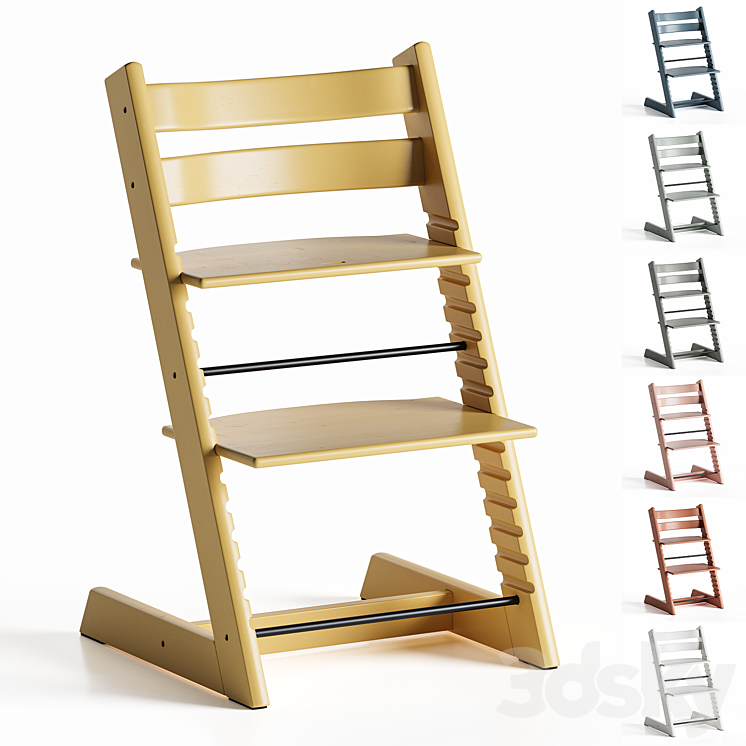 Tripp Trapp Stokke Growing Chair - Table + Chair - 3D model