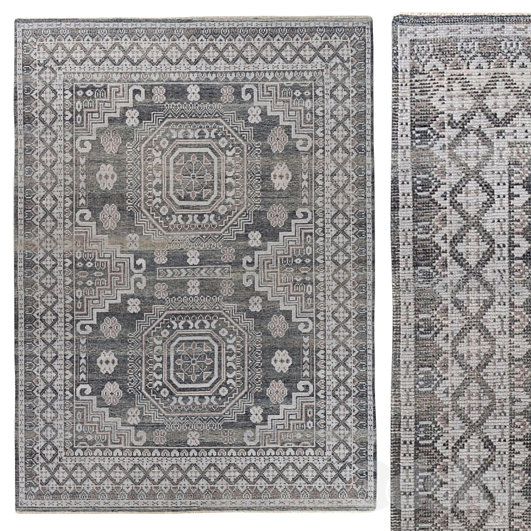Adella Hand-Knotted Rug - Carpets - 3D model