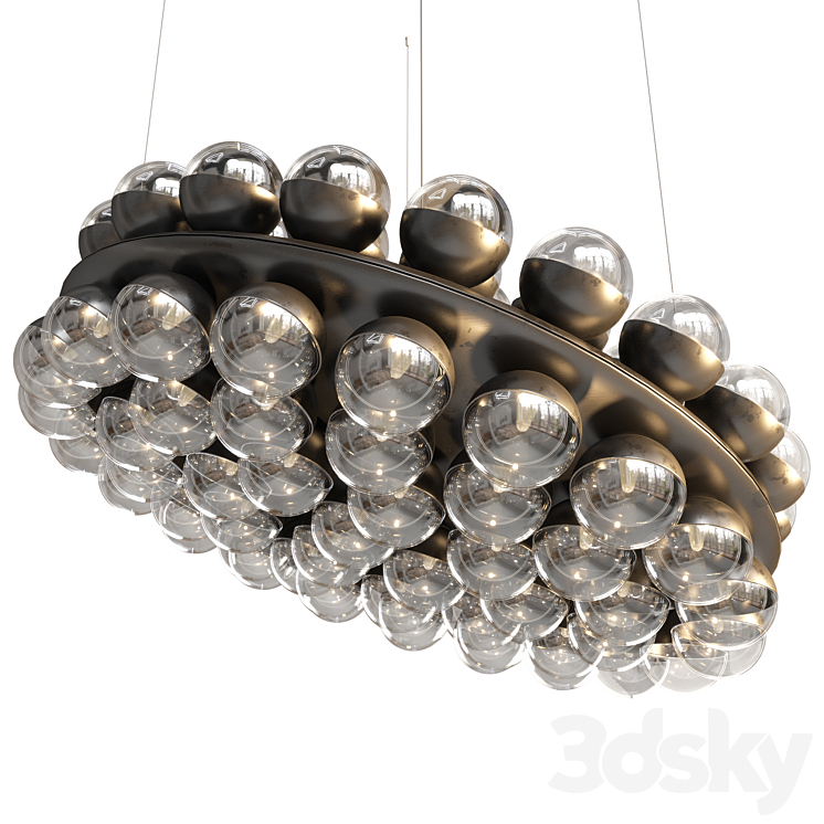 Prop Light round double Chandelier Moooi - Pendant light - 3D model