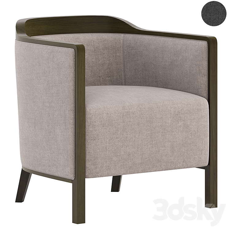 Boston 010 P - Arm chair - 3D model