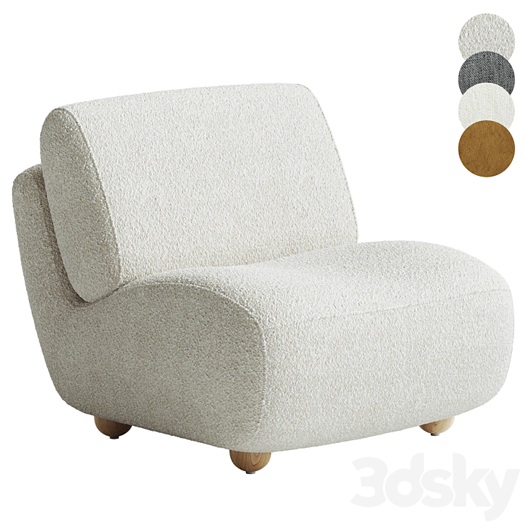Kya Accent Chair - Arm chair - 3D model