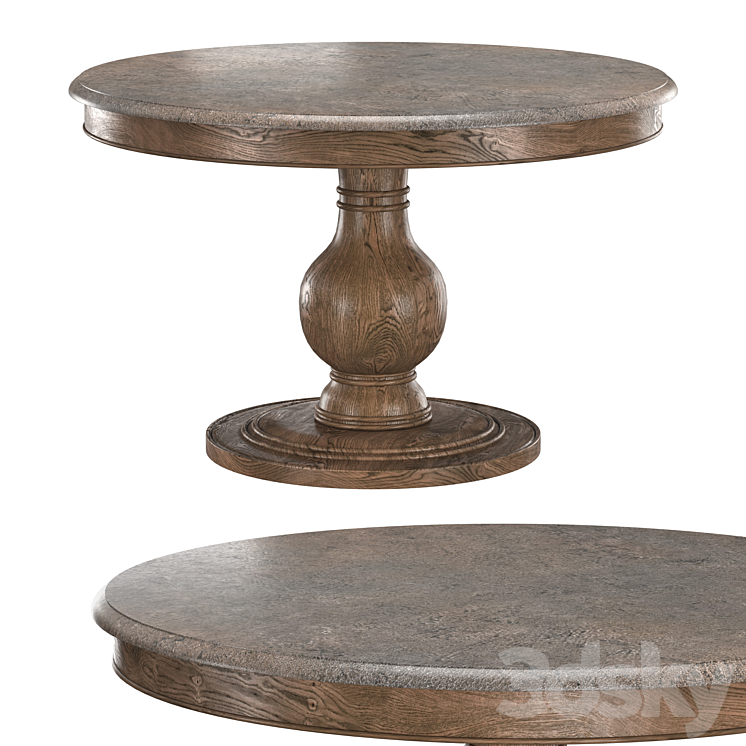 Luca Dining Table BLUESTONE - Table - 3D model