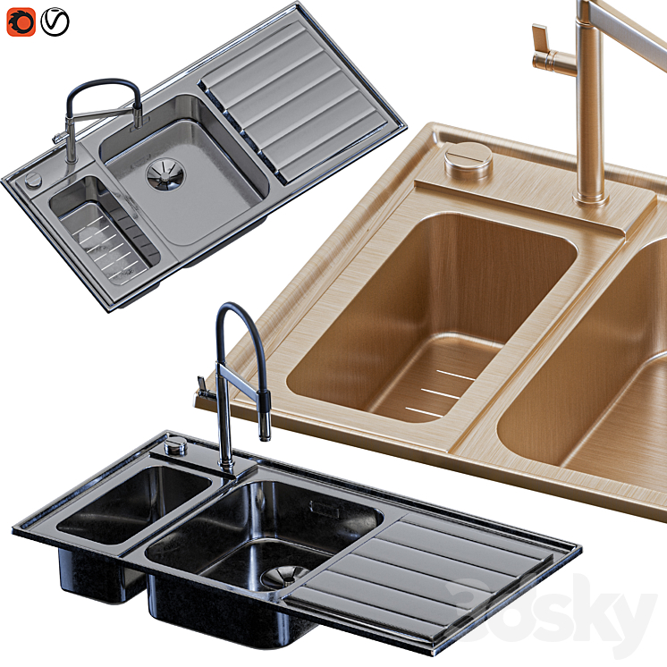 AXIS III 6 S-IF - Sink - 3D model
