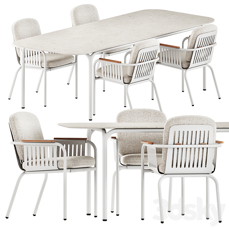 Capa dining armchair and Capa dining table 250 by Gandiablasco - Table ...