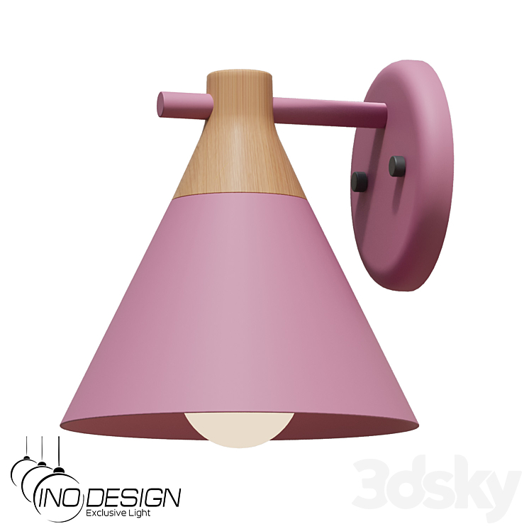 OM Inodesign Nod Pink 44.2322 - Wall light - 3D model