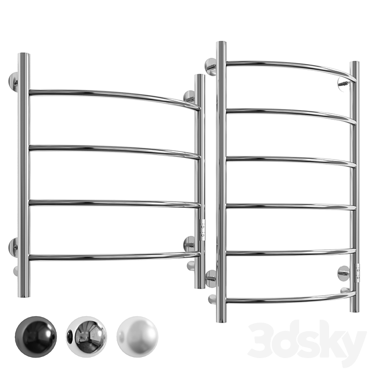 Electric heated towel rail EWRIKA Safo PR - Towel rail - 3D model