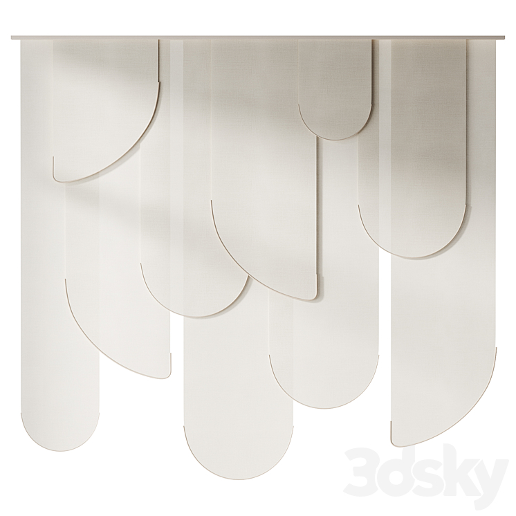 Leaves blank Studio MTX 2 - Curtain - 3D model