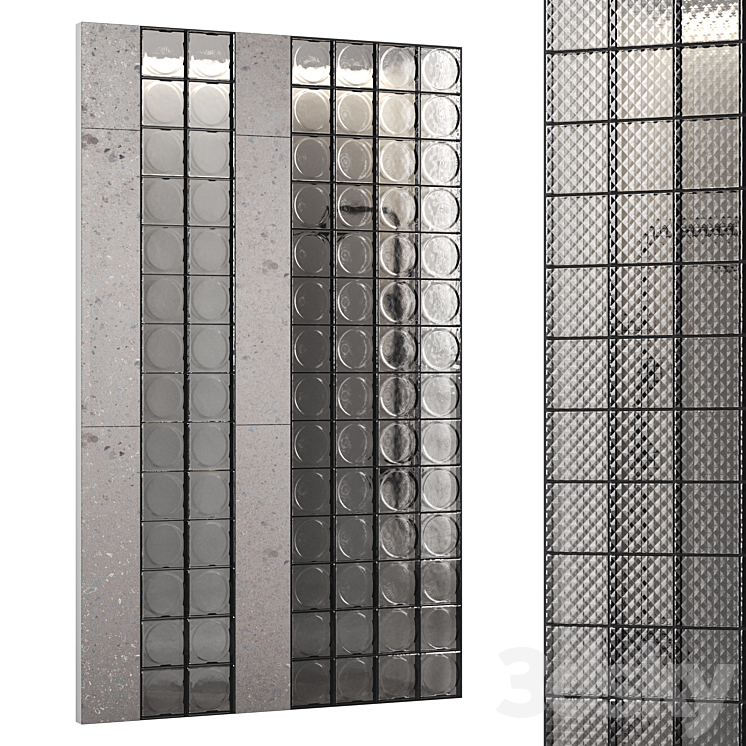 Glass Block Wall 04 - Other decorative objects - 3D model