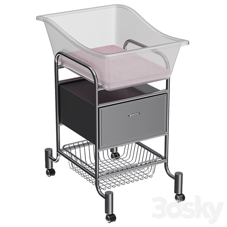Baby Cradle Trolley - Miscellaneous - 3D model