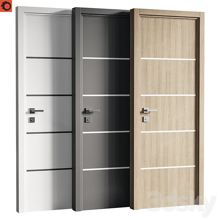 Modern Interior Door 12 - Doors - 3D model