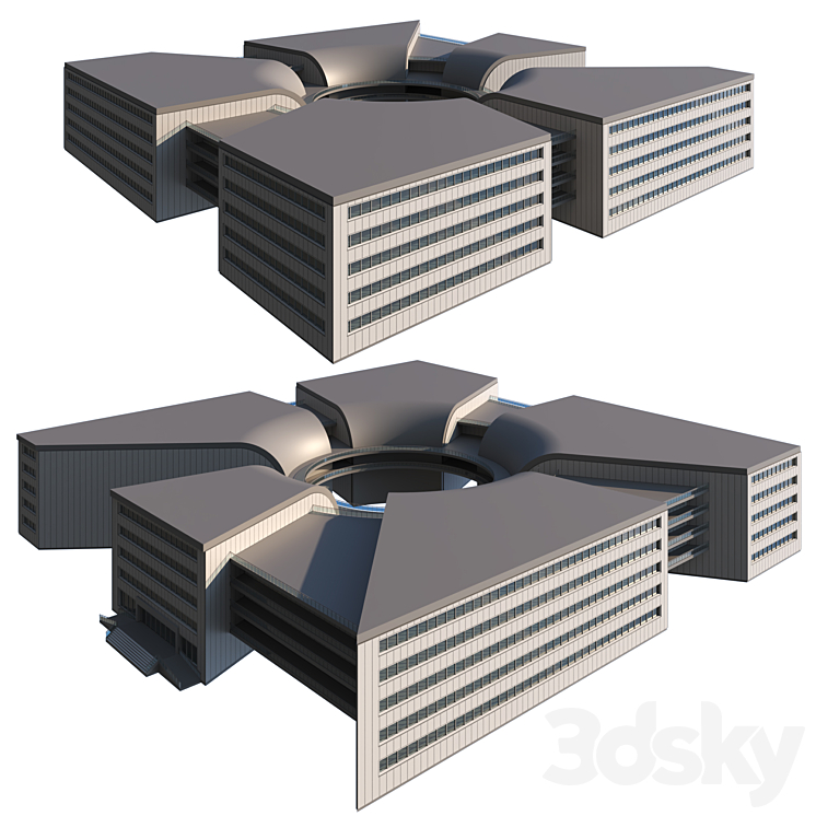 Concept 3D Modern Architectural Building Models 009 - Building - 3D model