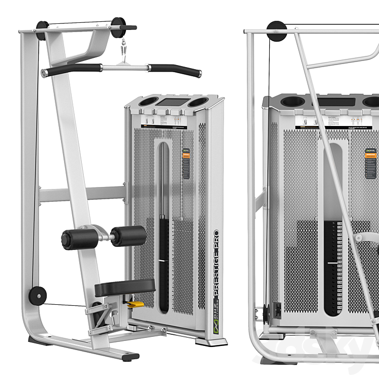 E7012A Lat Pulldown DHZ fitness equipment - Sports - 3D model