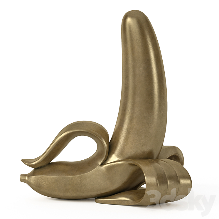 Banana Sculpture by Jonathan Adler - Sculpture - 3D model