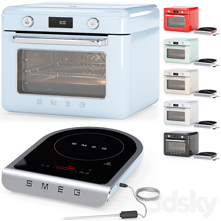 Smeg collection of appliances_set 1 - Kitchen appliance - 3D model