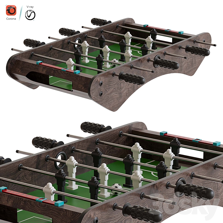 Table Football - Sports - 3D model