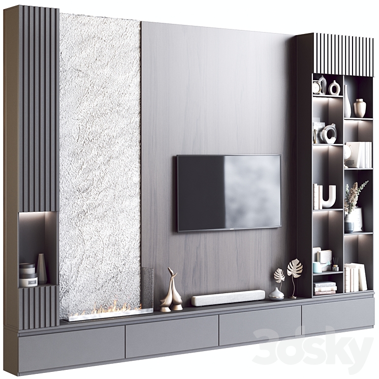 TV wall 25 - TV Wall - 3D model
