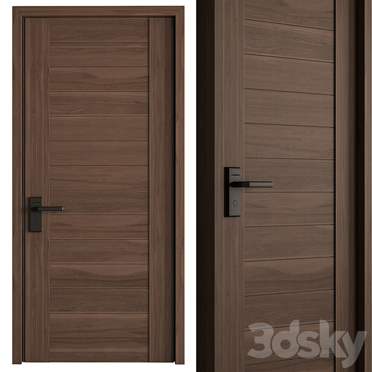 Modern Door Set 122 - Doors - 3D model