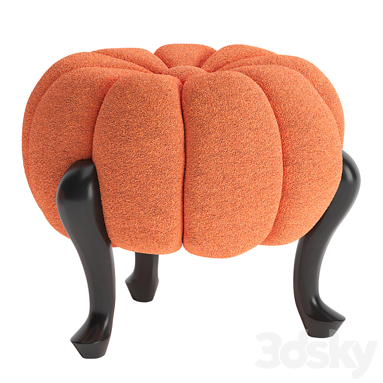 Poof Pumpkin - Other soft seating - 3D model