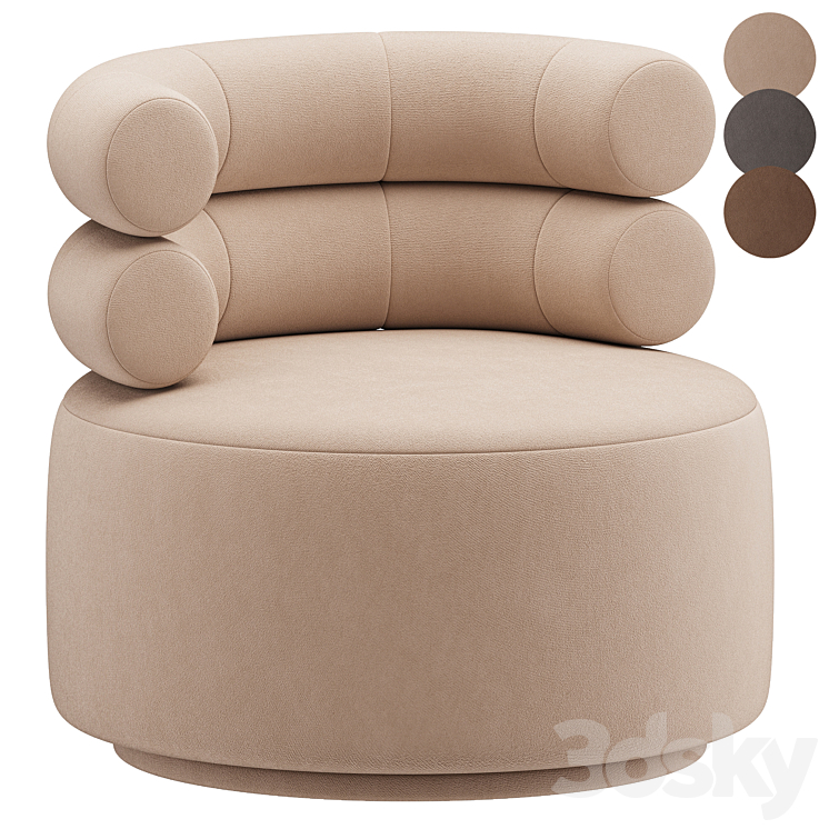 Hug Swivel Chair - Arm chair - 3D model