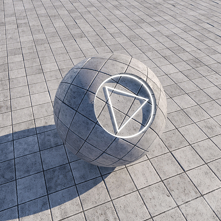 Paving slabs | Seamless | PBR - Tile - 3D model