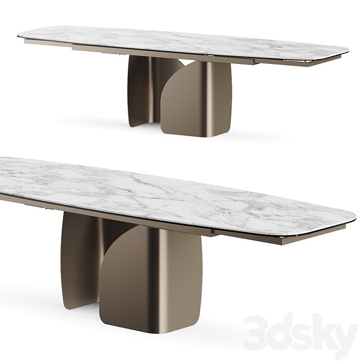 Calligaris Twins Dining Table - Table - 3D model