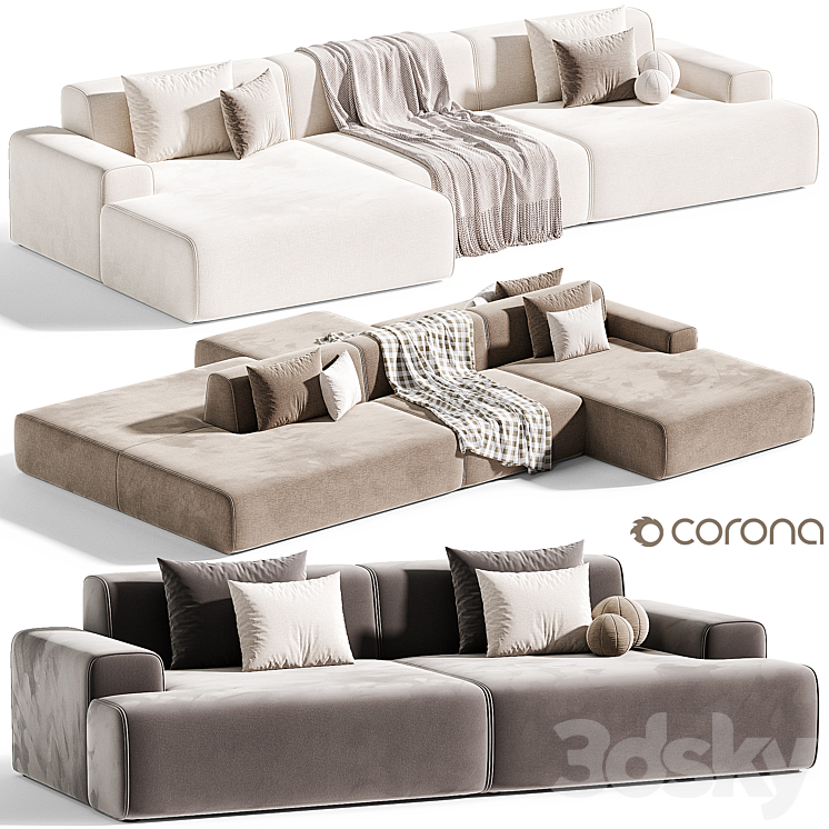 RENI Modular Sofa By Luzaro - Sofa - 3D model