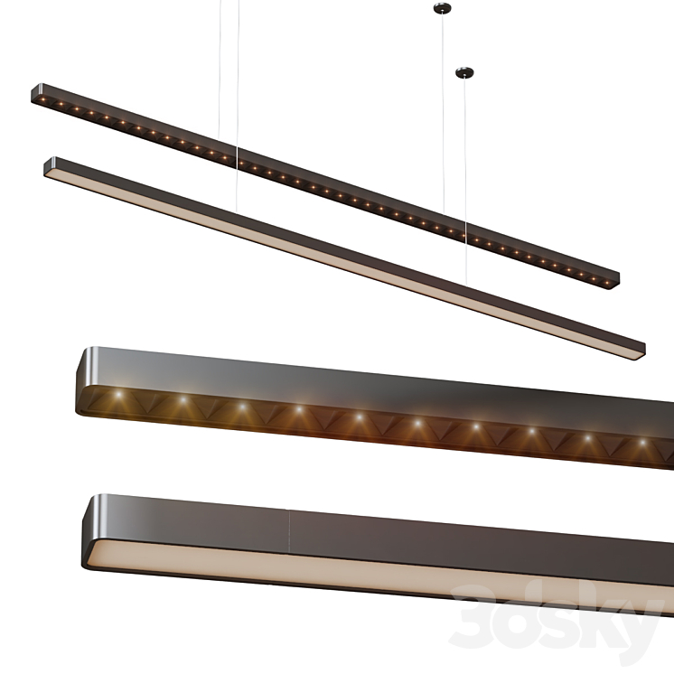 Flos Super Line & Pro - Pendant light - 3D model