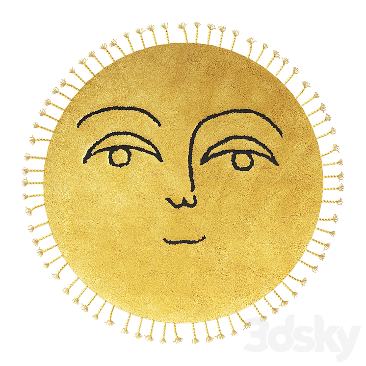 Sun rug by Ferm LIVING - Carpets - 3D model