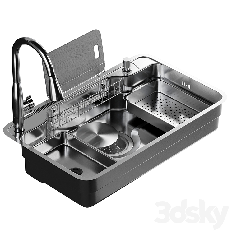 Japanese-Style Central Arc Harbor Multifunction - Sink - 3D model