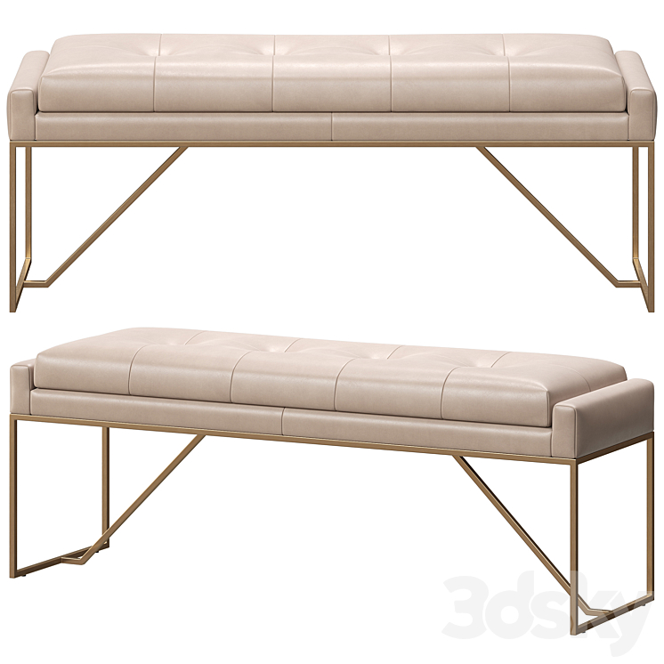 Uttermost / Trestle Bench - Other soft seating - 3D model