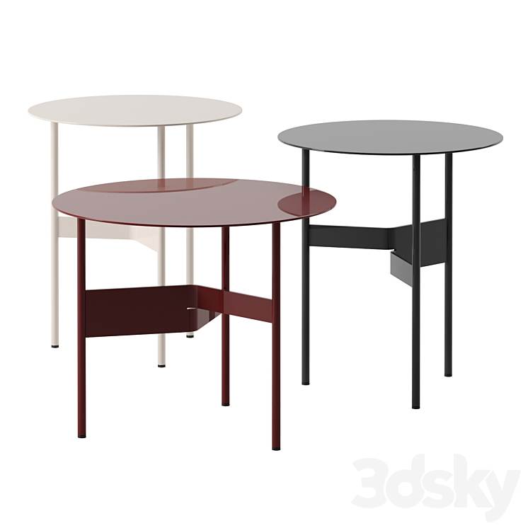 Shim Coffee Tables by Hay - Table - 3D model