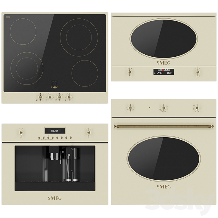 SMEG kitchen appliance collection - Kitchen appliance - 3D model