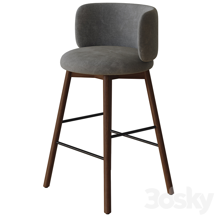Devon Bar Stool by West Elm - Chair - 3D model
