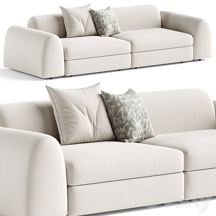 Edo Sofa - Sofa - 3D model
