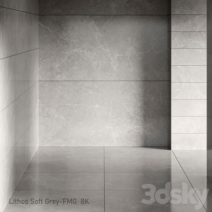LITHOS SOFT GREY-FGM - Tile - 3D model