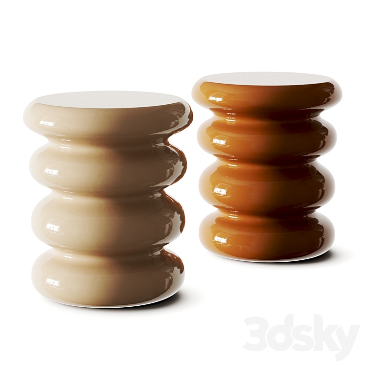 HKliving Allure Side Table - Table - 3D model
