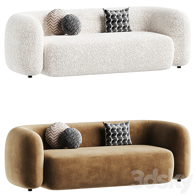 Sobe Sofa | Off White - Sofa - 3D model