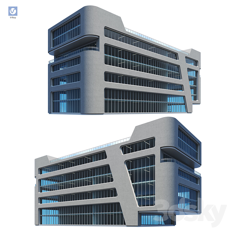 Modern building 019 - Building - 3D model