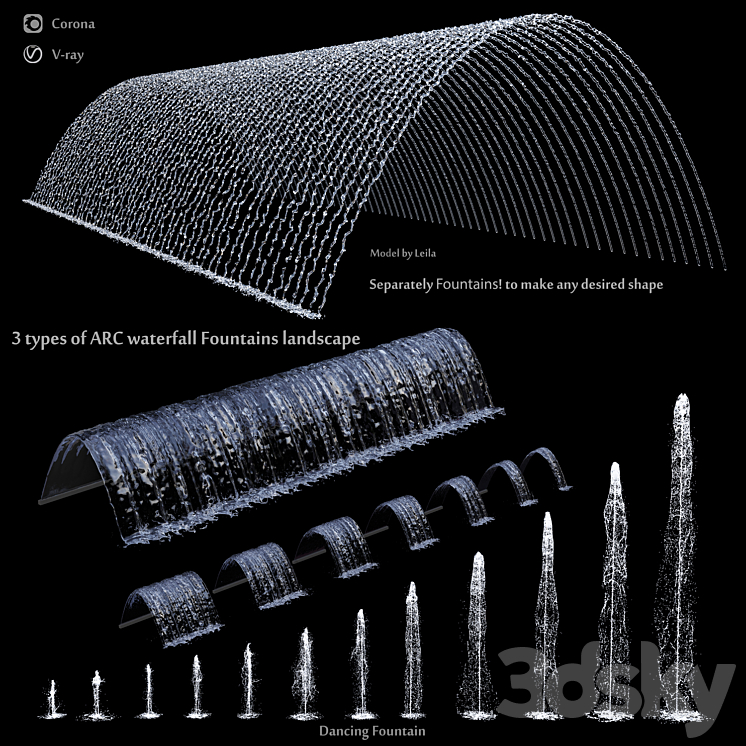 3 Types of Architectural Waterfall Fountains Water Feature for ...
