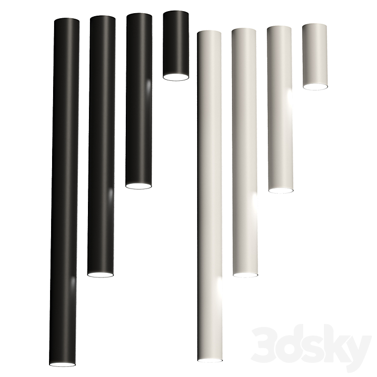 LED tube surface spotlight - Spot light - 3D model
