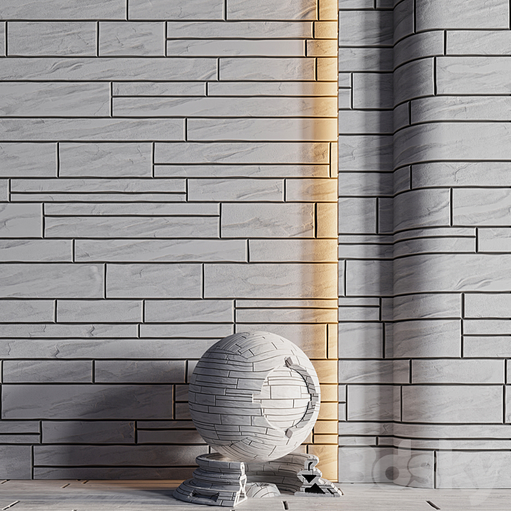 H84 Slate Stone | PBR | 4K - Stone - 3D model