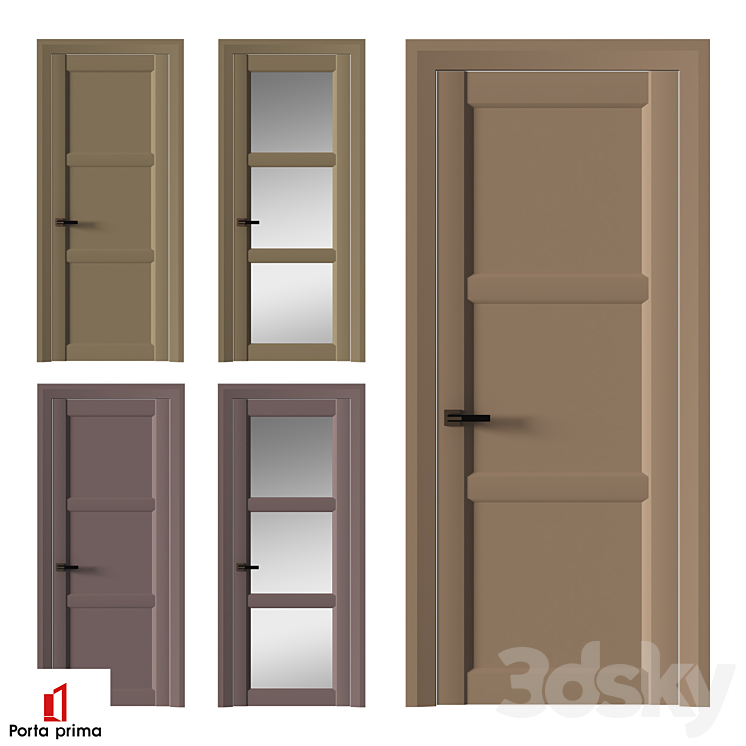 Porta Prima I Milano Neo Classic Decoro - Doors - 3D model