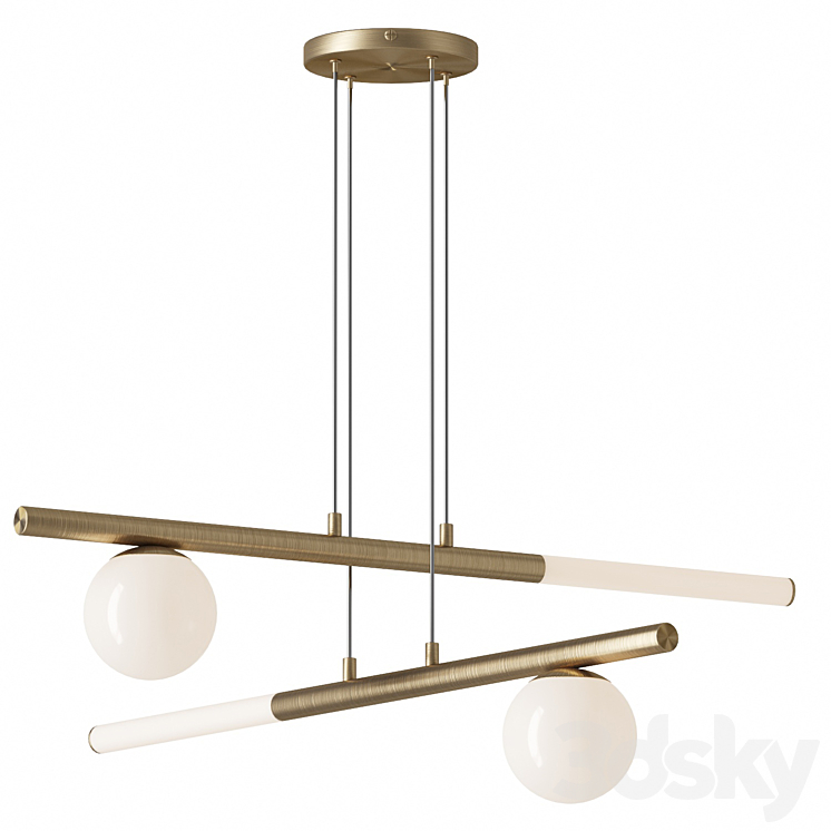 Balance Chandelier - Pendant light - 3D model