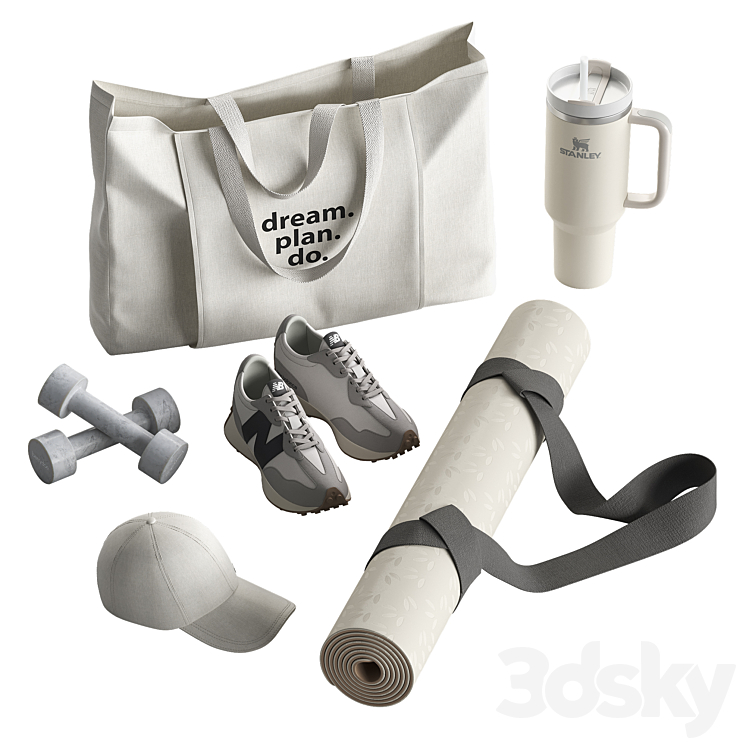 Fitness Gym Kit || FGK-02 - Sports - 3D model