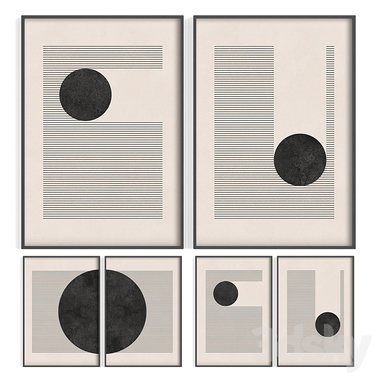 Paintings 1011 - Frame - 3D model